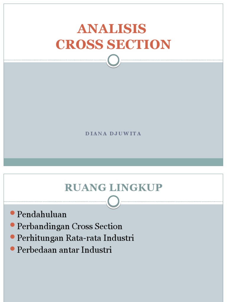 Analisis Cross Section | PDF
