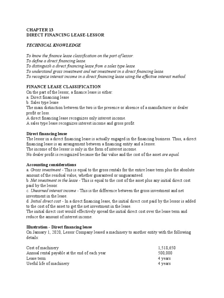 Chapter 13 Ia2 | PDF | Lease | Present Value