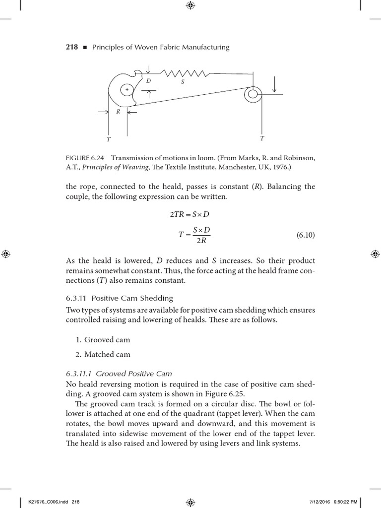 Cam Design Book Chapter | PDF | Weaving | Acceleration