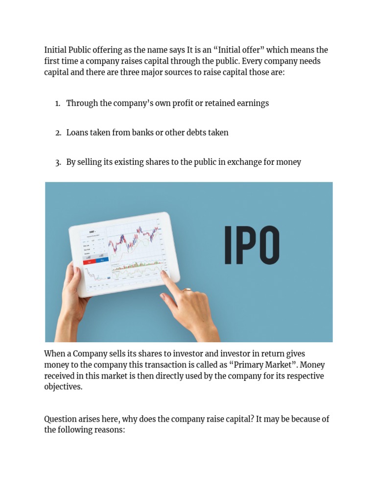All About Initial Public Offering | PDF | Initial Public Offering ...