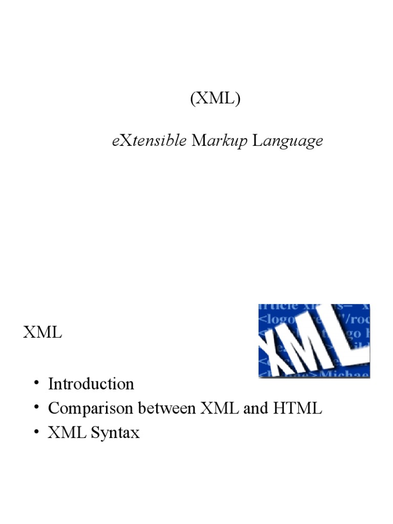 Extensible Markup Language | PDF | Json | Html Element