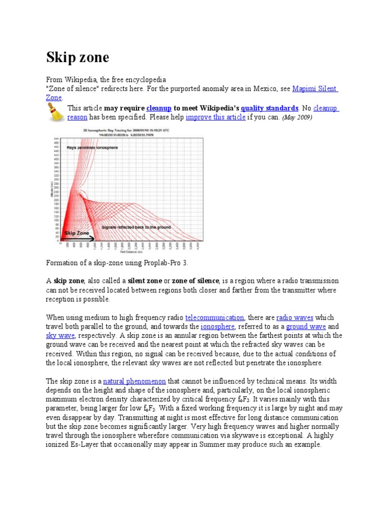 Skip Zone: Mapimí Silent Zone Cleanup Reason Improve This Article | PDF ...