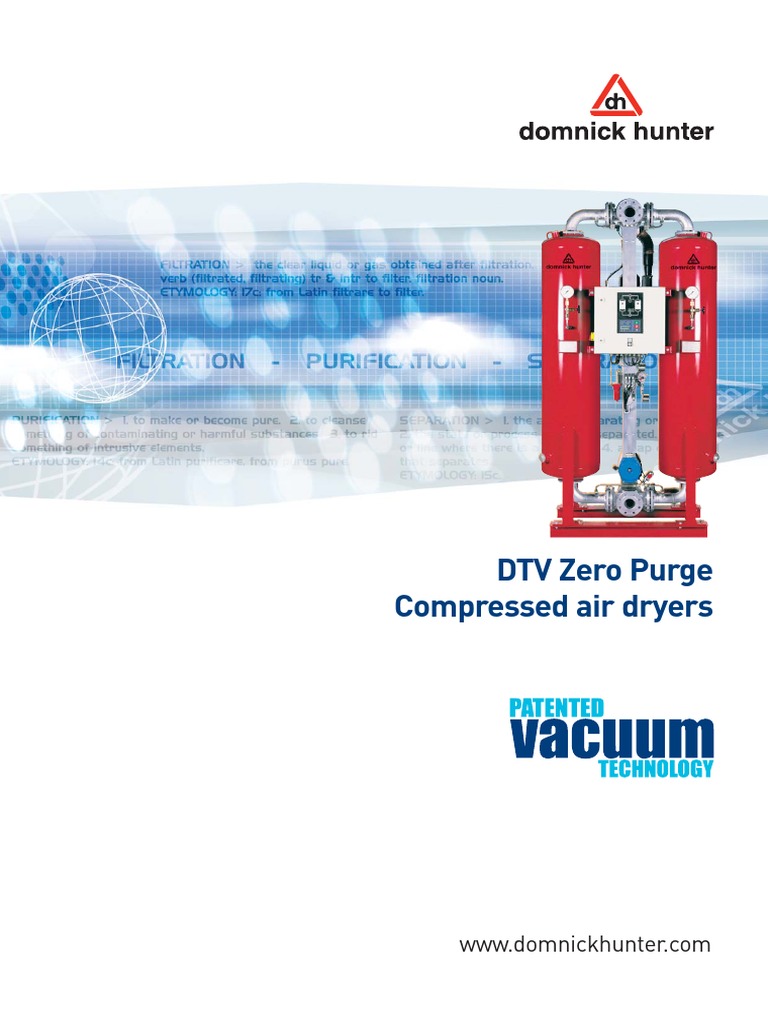 DTV Zero Purge Compressed Air Dryers | PDF | Clothes Dryer | Vacuum