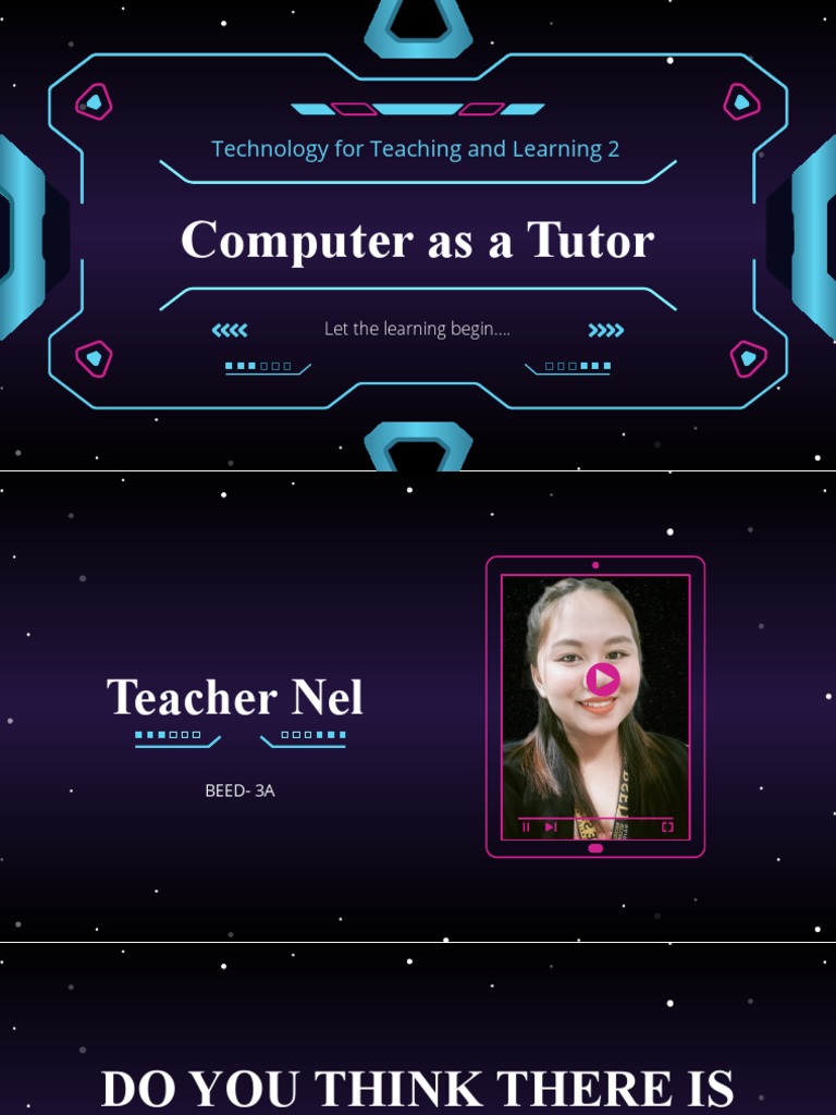 Computer As A Tutor: Technology For Teaching and Learning 2 | PDF ...