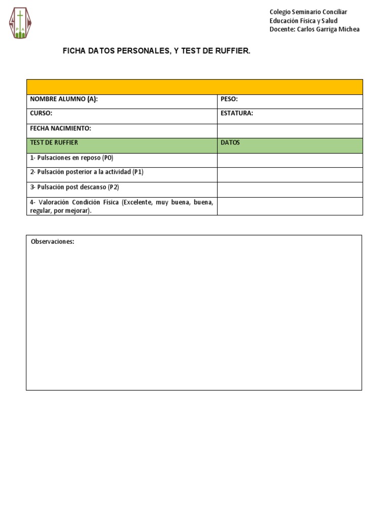 Test de Rufier | PDF