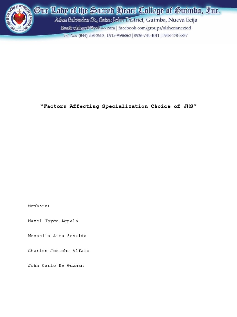 Grade 10 Research | PDF | Survey Methodology | Cognition