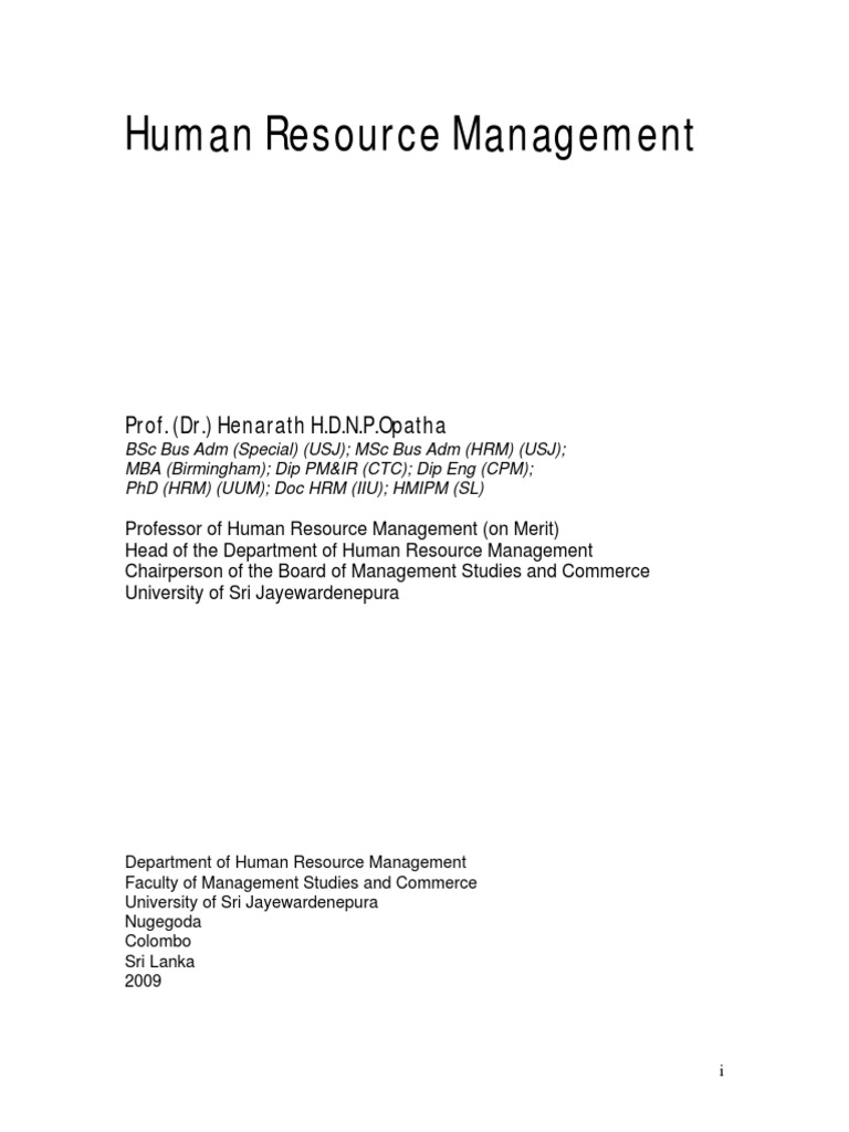 Human Resource Management | PDF | Human Resource Management | Recruitment