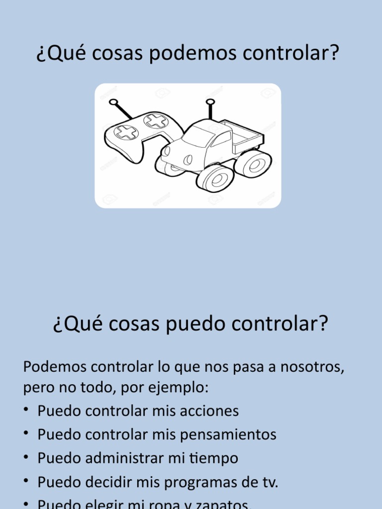 Qué Cosas Podemos Controlar - Sábado 14 - Pao | PDF