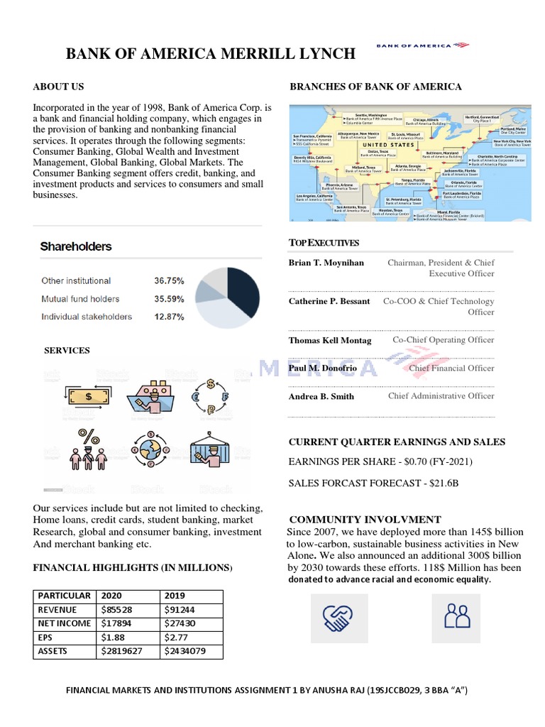 Bank of America Fact Sheet | Download Free PDF | Bank Of America | Banks