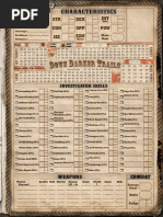 Delta Green Character Sheet | PDF | Games & Activities | Young Adult