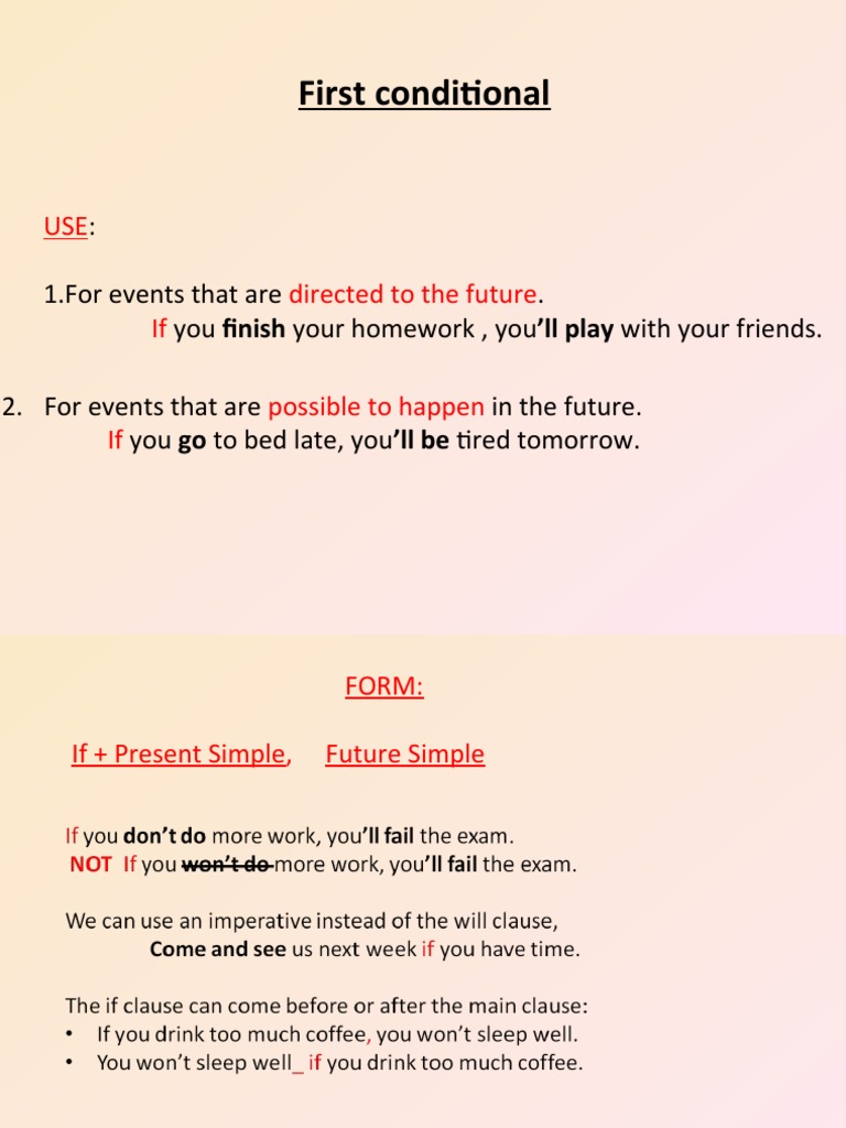 Understanding Conditional Sentences | PDF