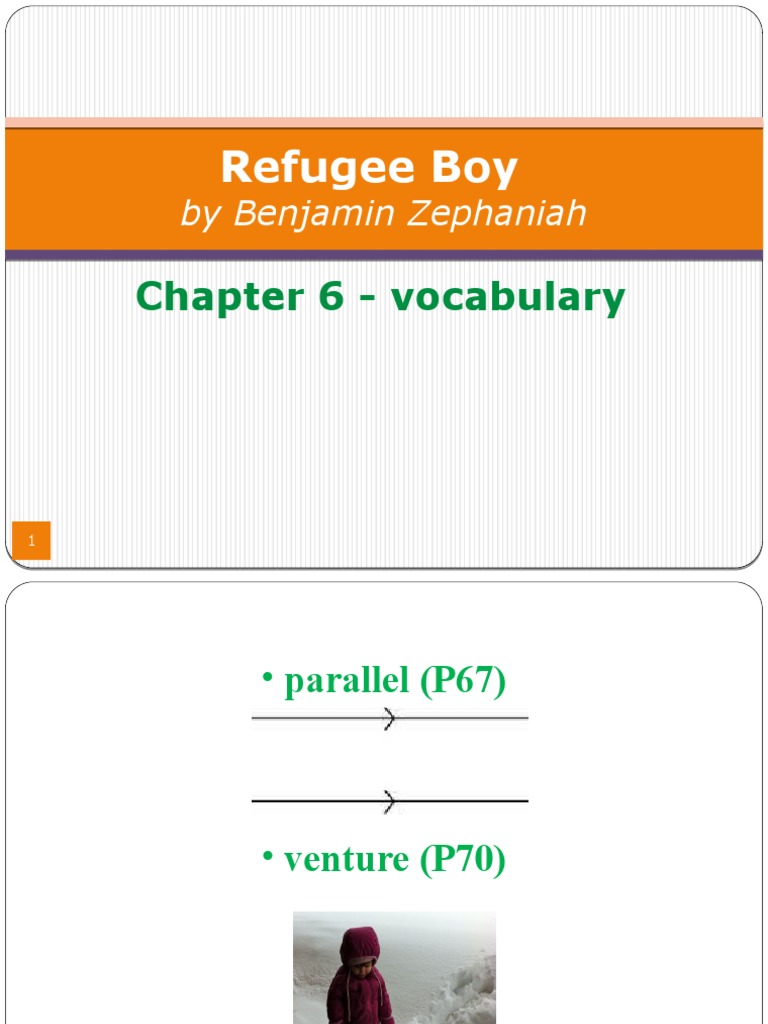 Refugee Boy-Chapter 6 Vocabulary | PDF