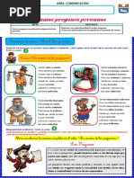 D1 A1 FICHA COM Cantamos Pregones Peruanos | PDF
