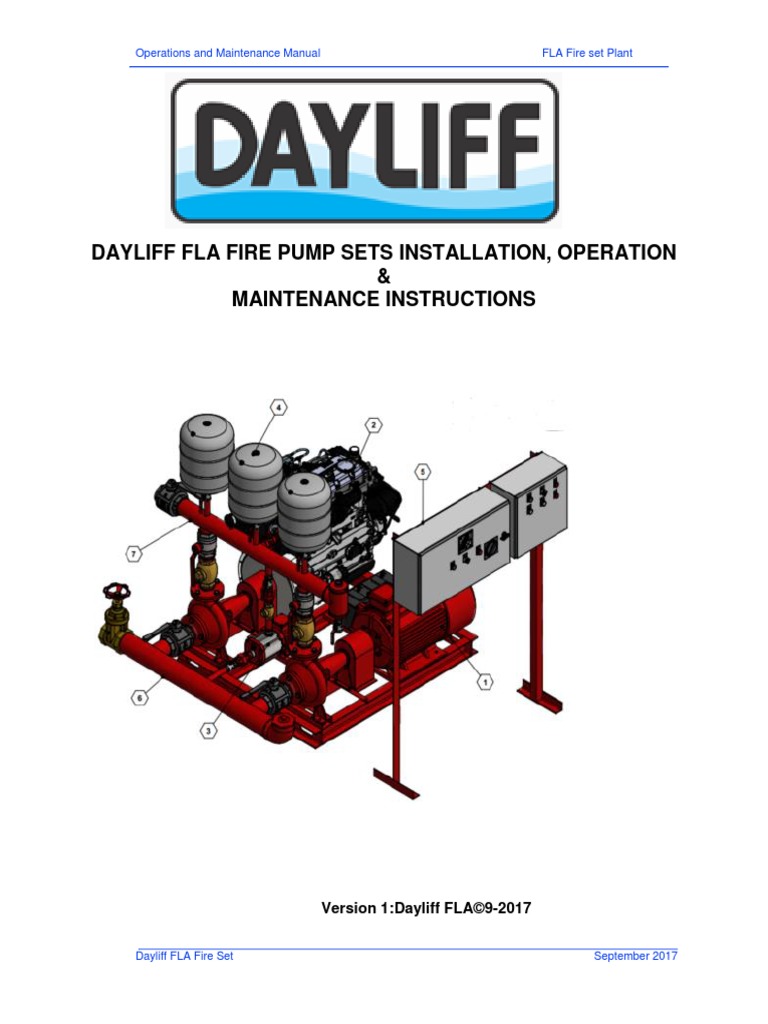 Fla Fire Set Operation Manual | PDF | Pump | Fuse (Electrical)