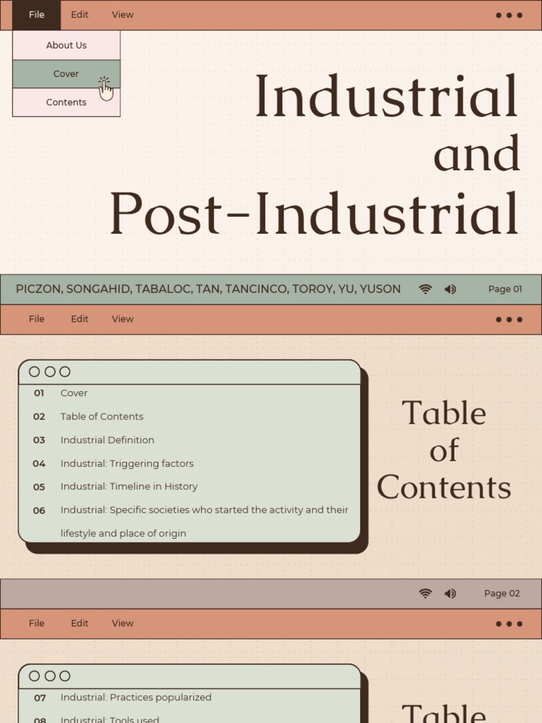 Industrial vs. Post-Industrial Society | PDF | Industrial Revolution ...