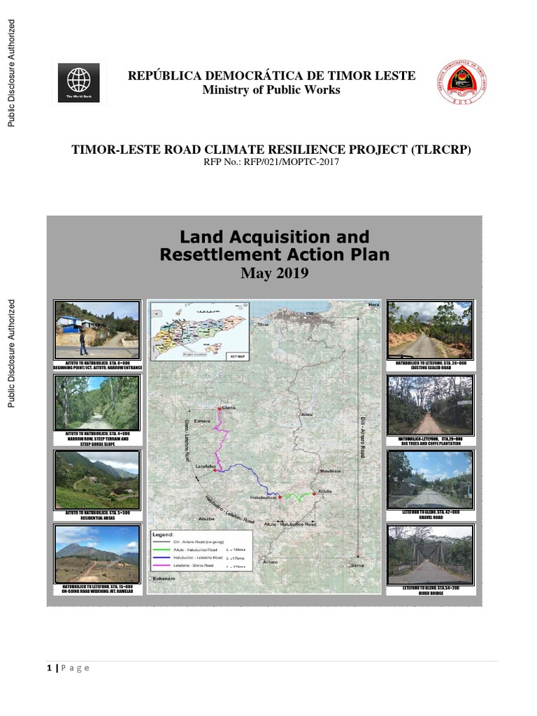 Land-Acquisition-and-Resettlement-Action-Plan Timor Leste | PDF | Road ...
