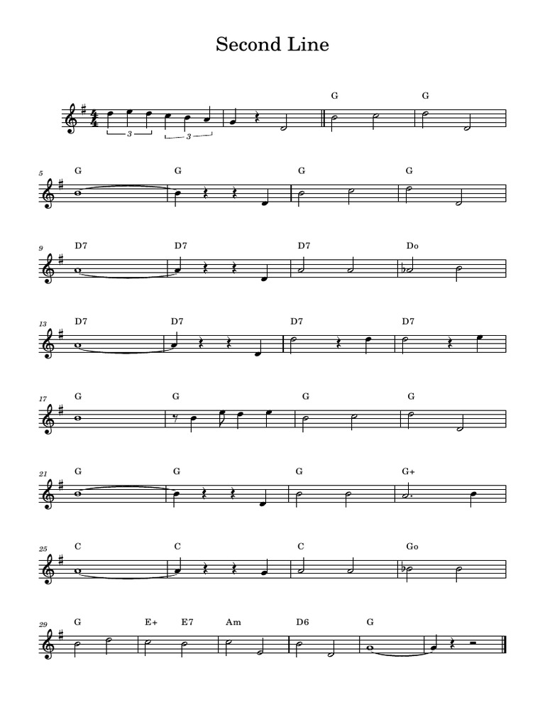 Second Line Trumpet | PDF