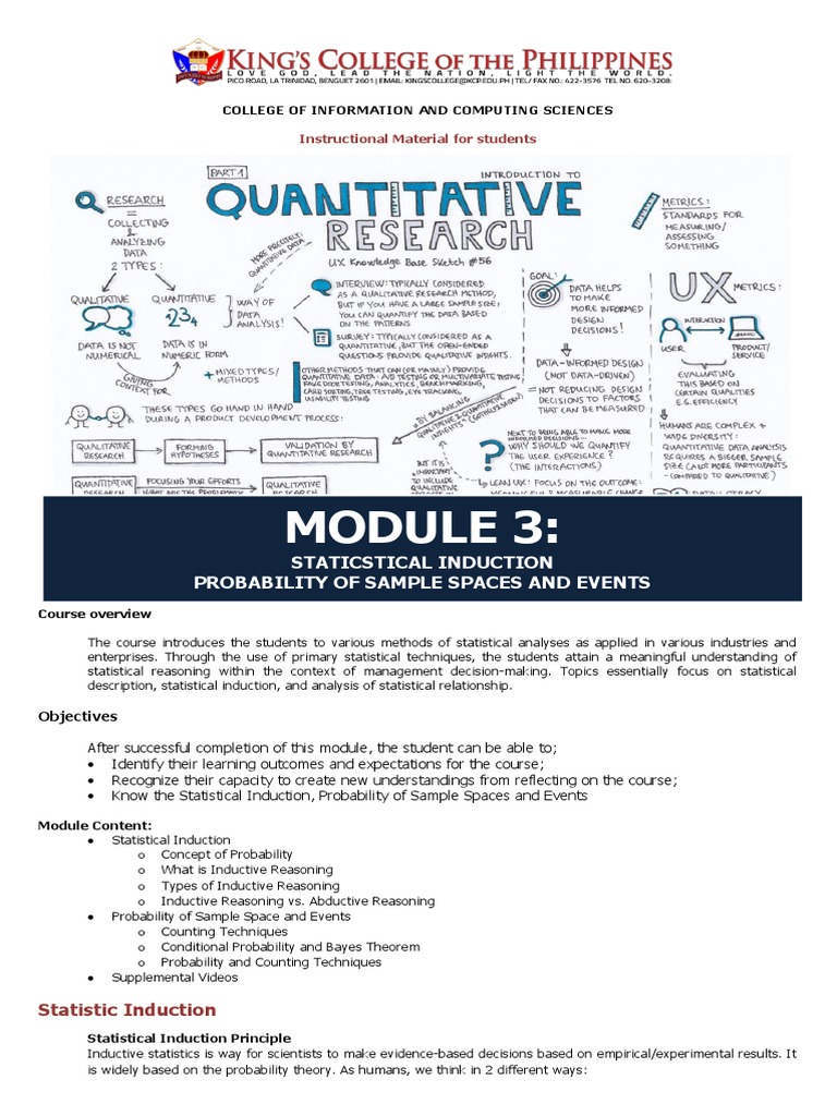 Statistical Induction and Probability Methods | PDF | Inductive ...