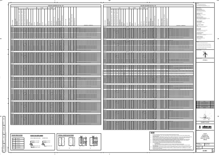 Door Schedule No. 02 Door Schedule No. 03: Notes | PDF | Door ...