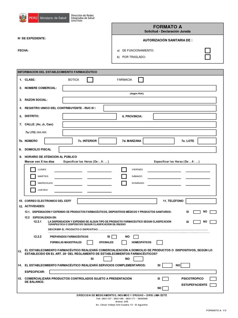 Formato A | PDF | Farmacia | Farmacéutico