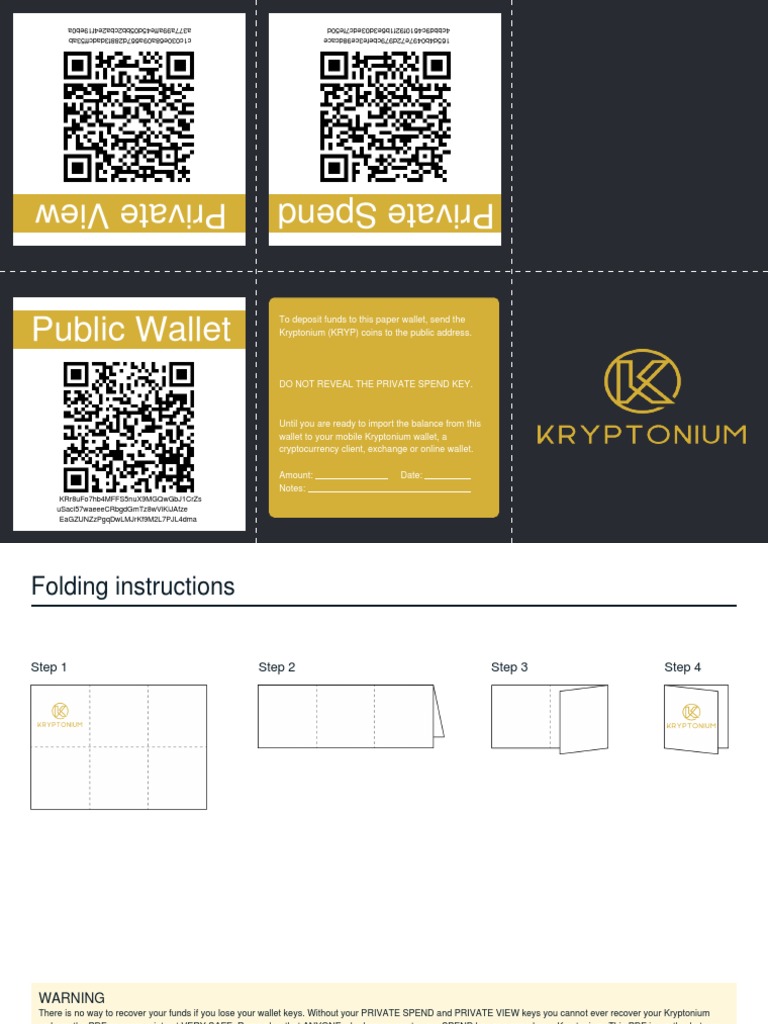 Secure Your Kryptonium Wallet | PDF