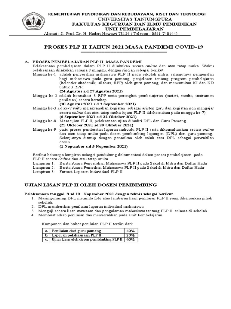 01-Proses PLP II - 2021 | PDF | Karier & Perkembangan | Komputer
