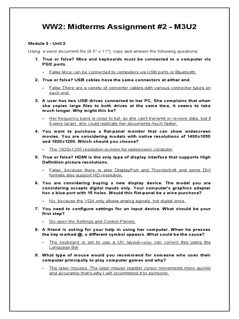 WW2 Midterms Assignment2 M3U2 | PDF