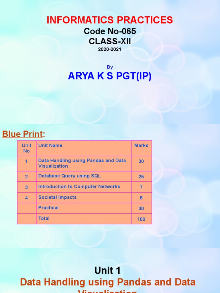 On Data Handling Using Pandas-I | PDF | Array Data Type | Python (Programming Language)