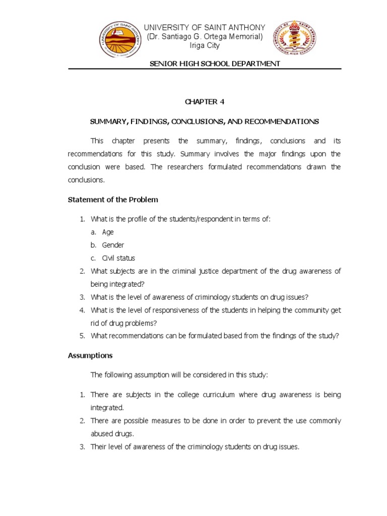 Assessing the Integration of Drug Awareness in the Criminology ...