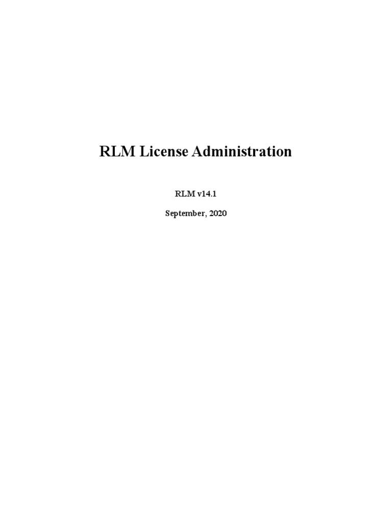 RLM License Administration | PDF | Command Line Interface | Port ...