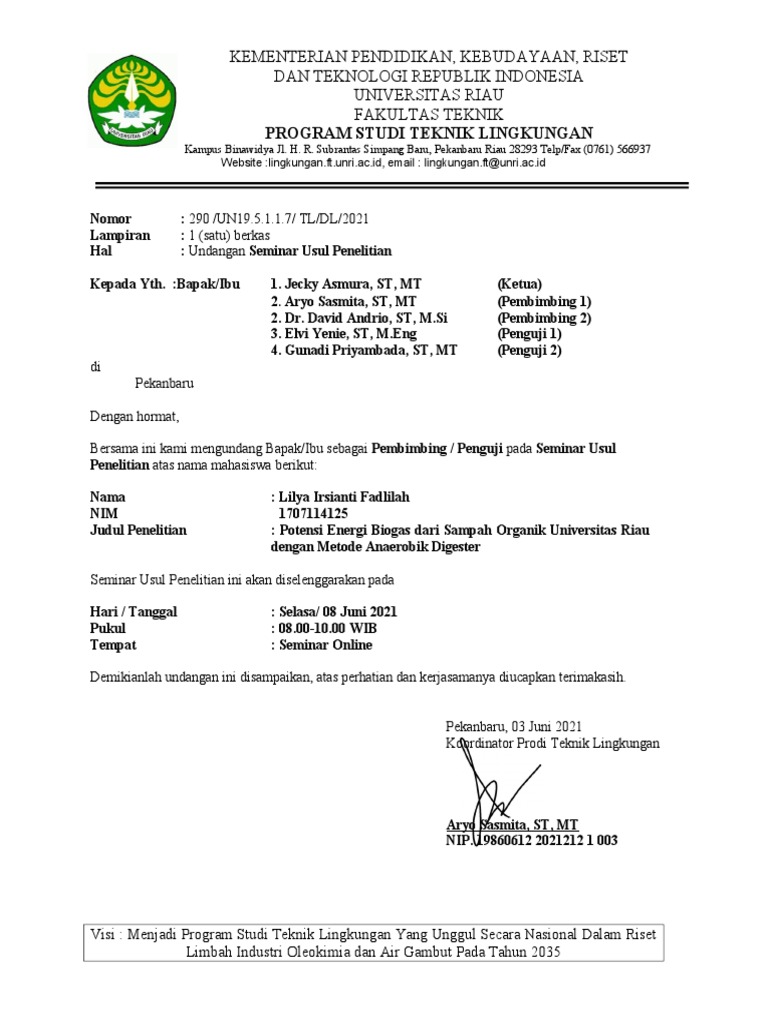 Lilya Irsianti Fadlilah Undangan Proposal | PDF
