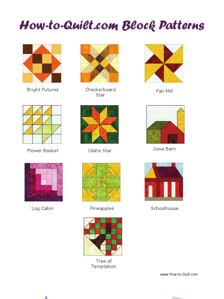 How To Quilt Patterns | PDF | Quilting | Quilt