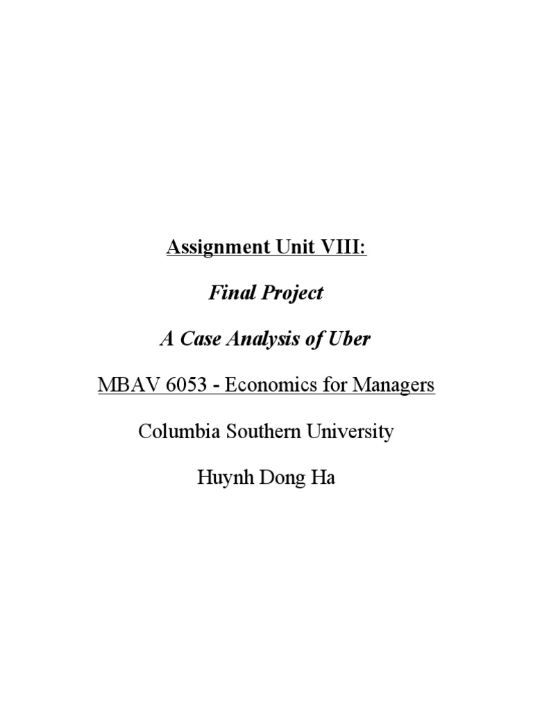 Assignment Unit VIII | Download Free PDF | Taxicab | Pricing