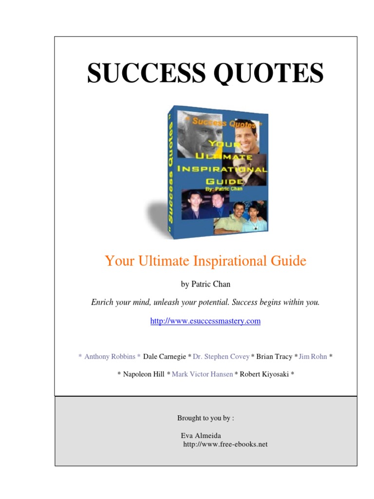 Success Quotes Your Ultimate Inspirational Guide | PDF | Rich Dad | Goal