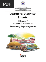 Grade 9 Filipino Lesson Plan | PDF