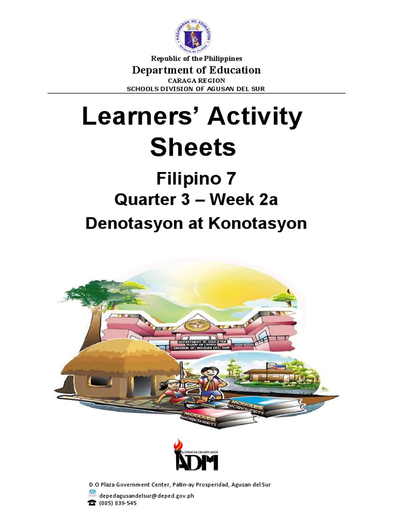 Learners' Activity Sheets: Filipino 7 | PDF | Philippines ...