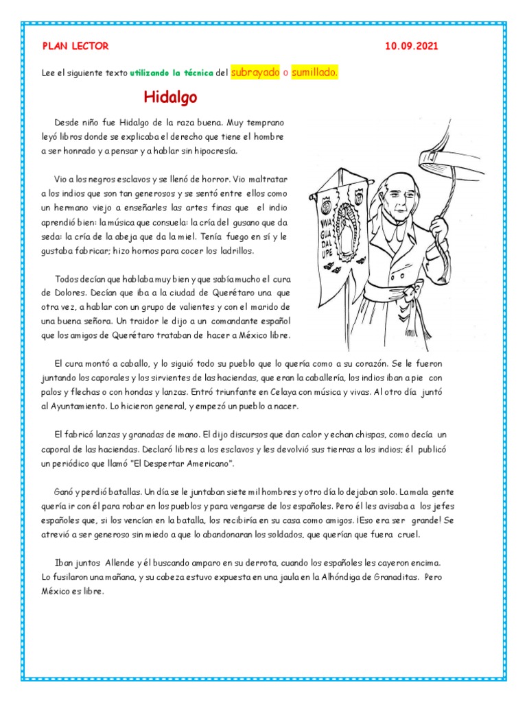 Ficha de Comprensión de Textos 10.09 | PDF