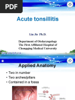 Acute Exudative Tonsillitis Overview | PDF | Immunology | Microbiology