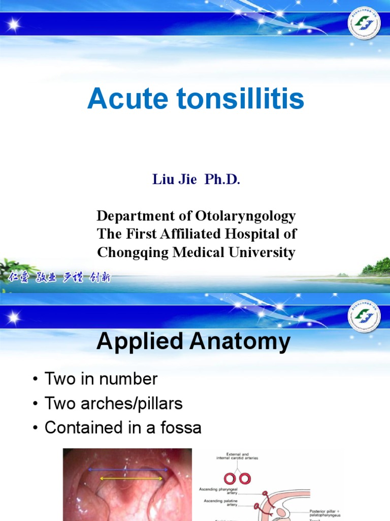 Acute Tonsillitis | PDF | Health Sciences | Medicine