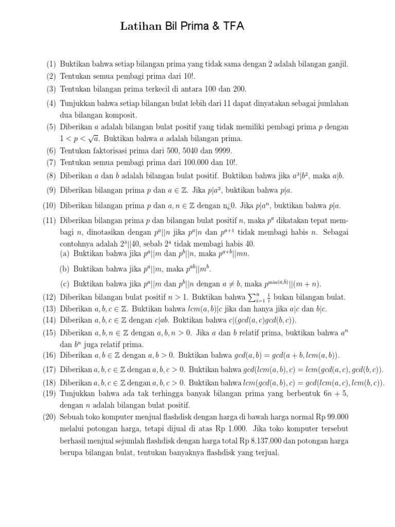 Rancangan Tugas Bil Prima TFA | PDF