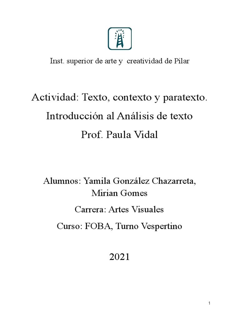 Texto, Contexto y Paratexto | PDF | Libros