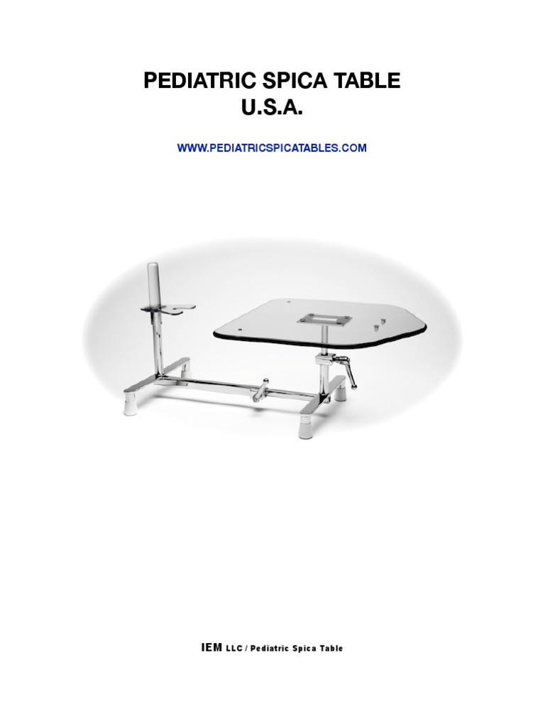Pediatric Spica Table U.S.A | PDF | Stainless Steel | Industrial Processes