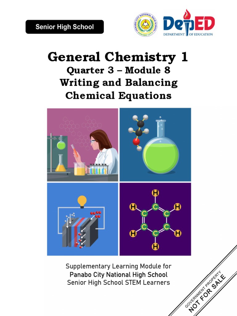 Chemistry1-Q3-Module8-Writing and Balancing Chemical Equations | PDF ...