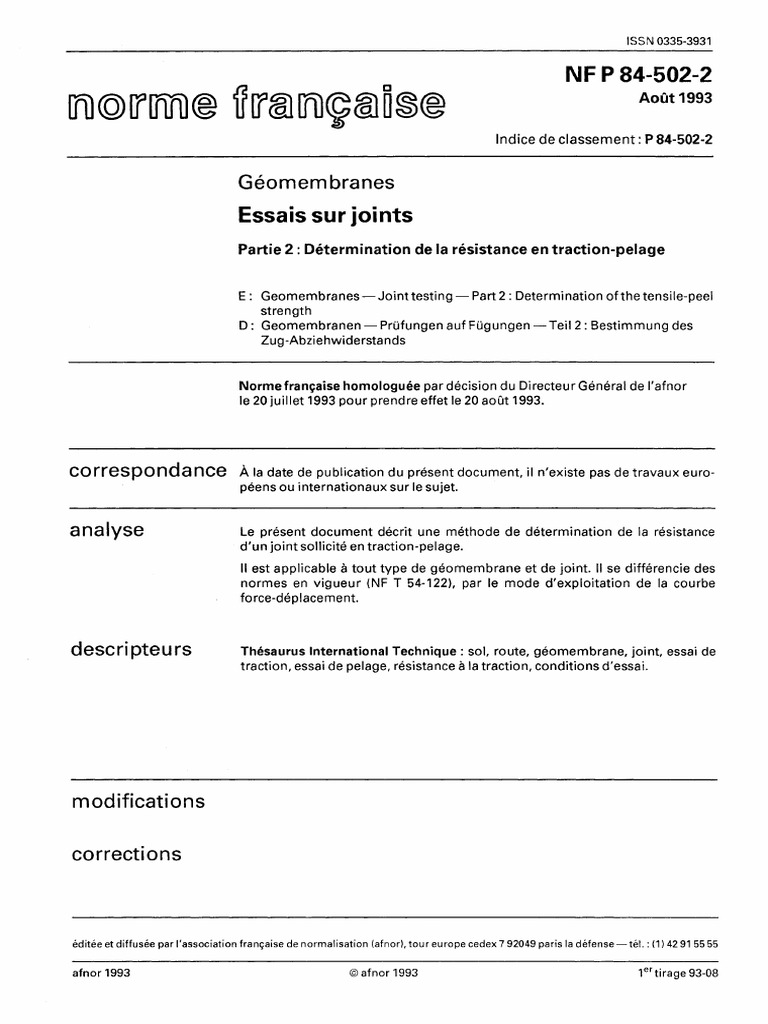 NF - P84 502 2 | PDF