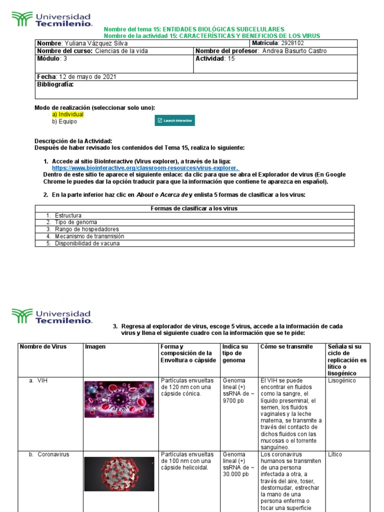 Beneficios y características de los virus | PDF | Virus | Biología