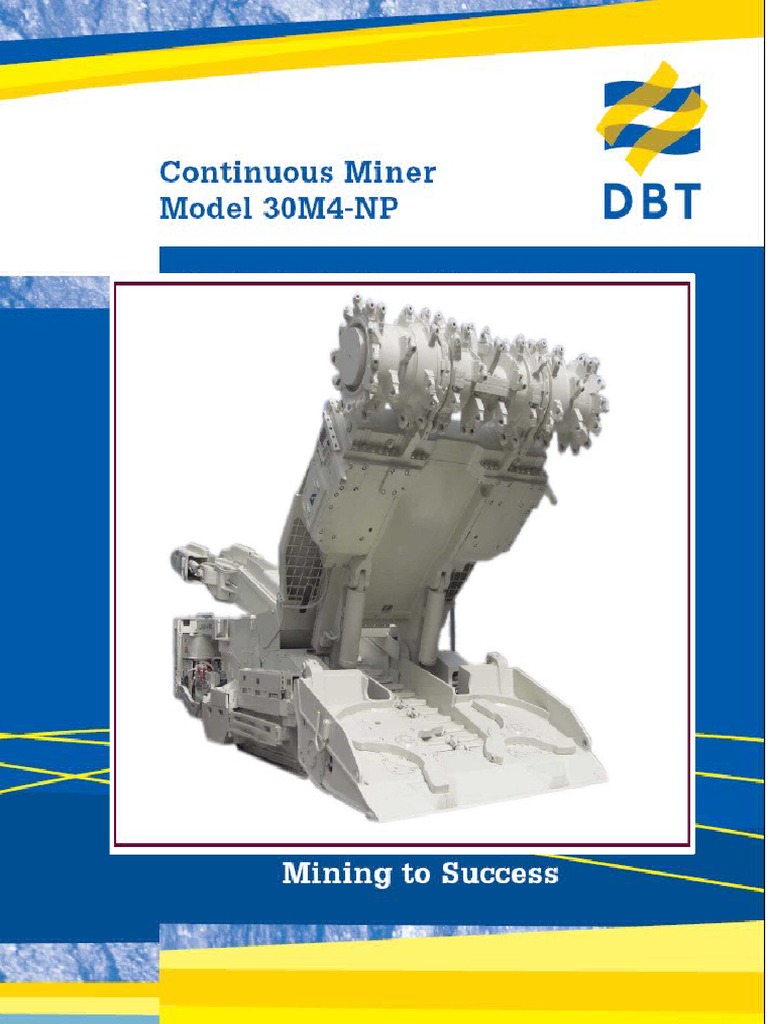 DBT 30M4-NP Cont Miner - Gen Specs For SCCL | PDF | Pump | Length