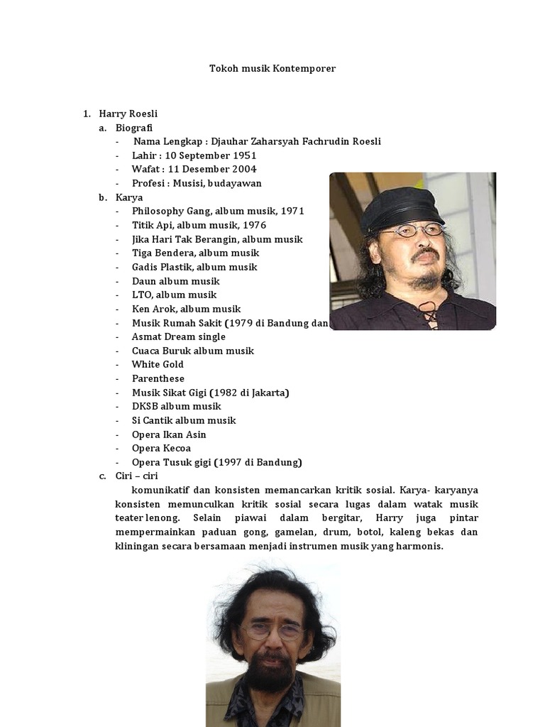 Tokoh Musik Kontemporer | PDF