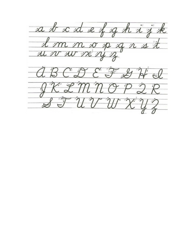 Letras Manuscritas | PDF
