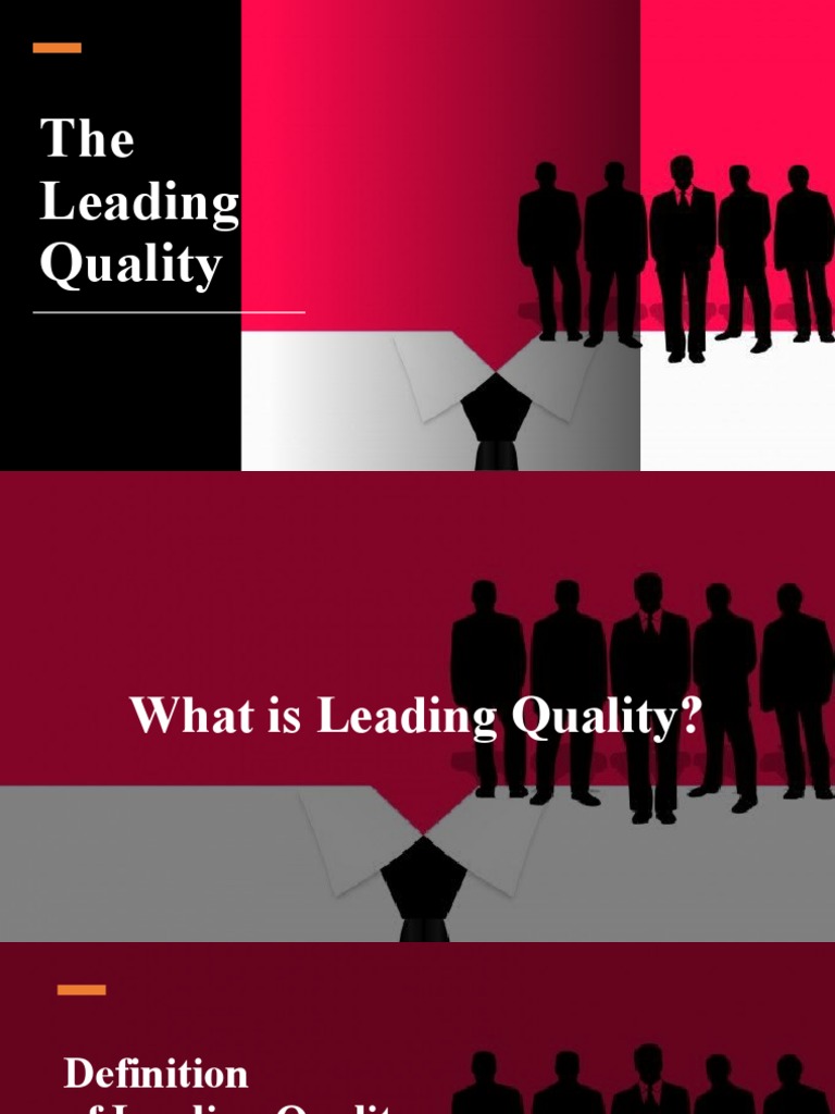 Leading Quality | PDF | Leadership | Leadership