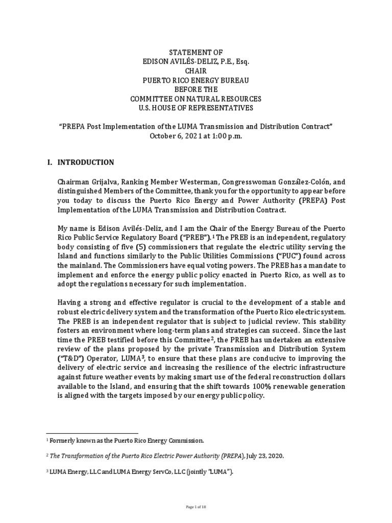 Ponencia de Edison Avilés Deliz | PDF | Electric Power Transmission ...